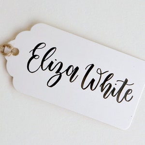 Custom Hand-lettered Gift Tags Christmas / Holiday / Event / Party - Etsy