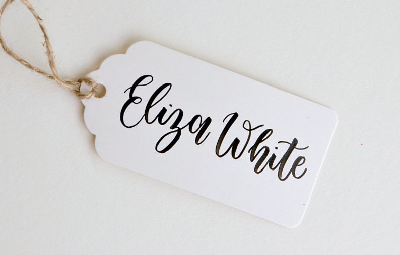 Custom Hand-lettered Gift Tags Christmas / Holiday / Event / Party - Etsy