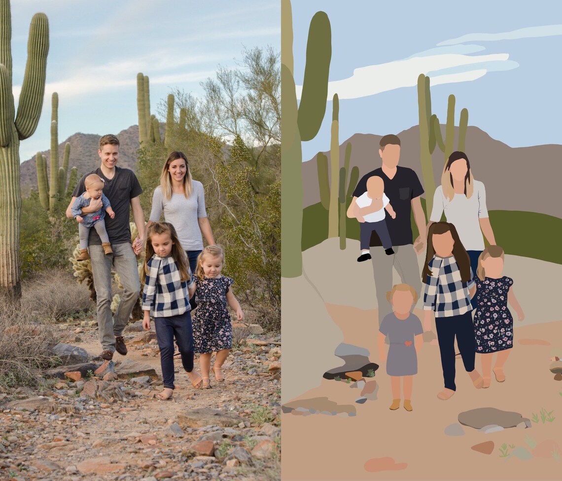 Custom Digital Painting Drawing Illustration Art Gift - Etsy