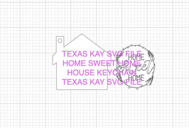 HOUSE KEYCHAIN SVG - Etsy