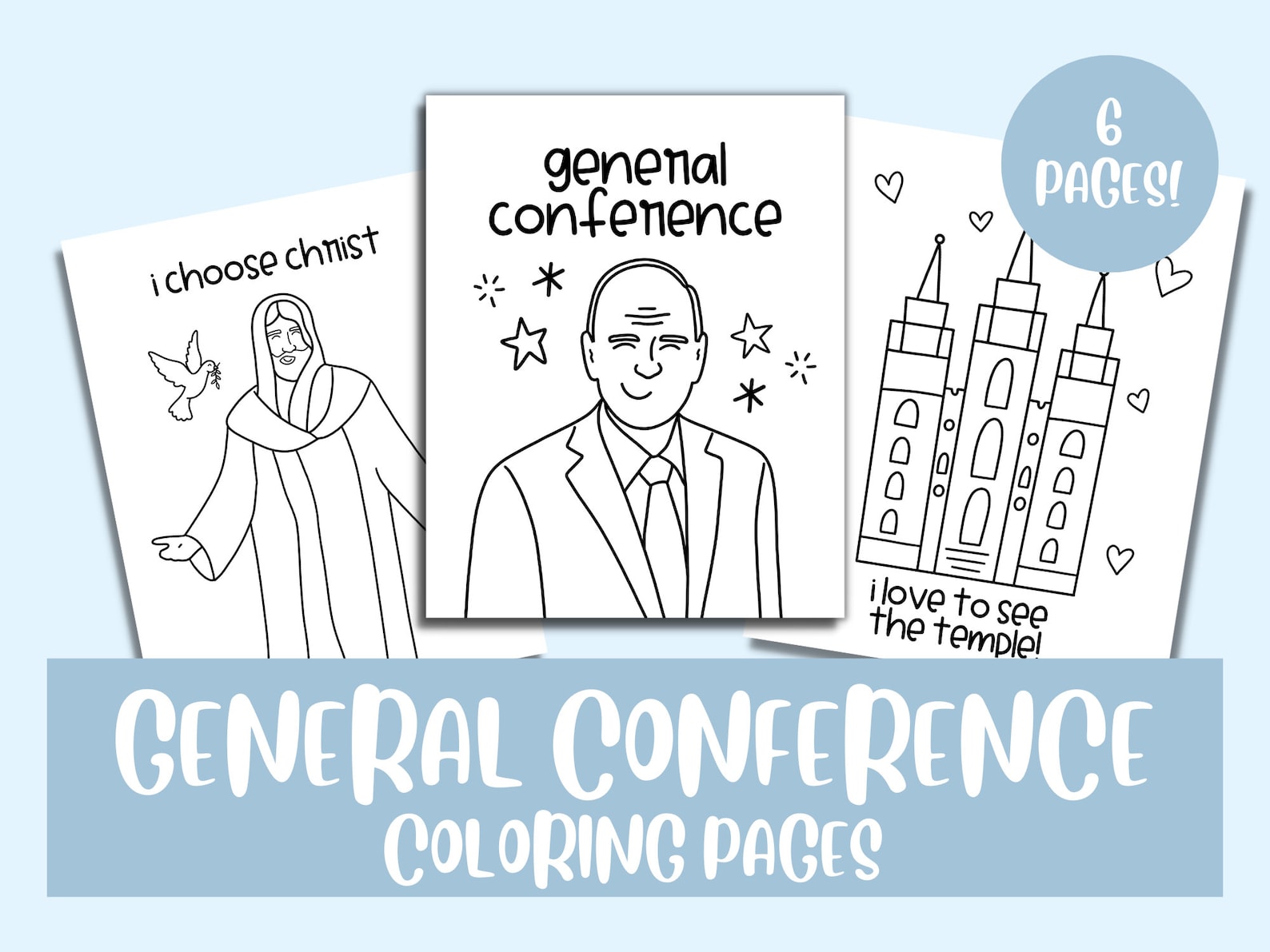 General Conference Coloring | General Conference Printable | General ...