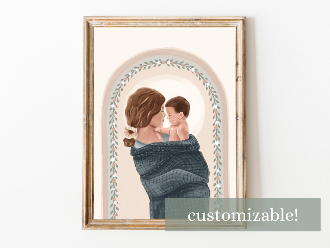 Baby Shower Present | Expecting Mother Idea | New Mom Art | Motherhood ...