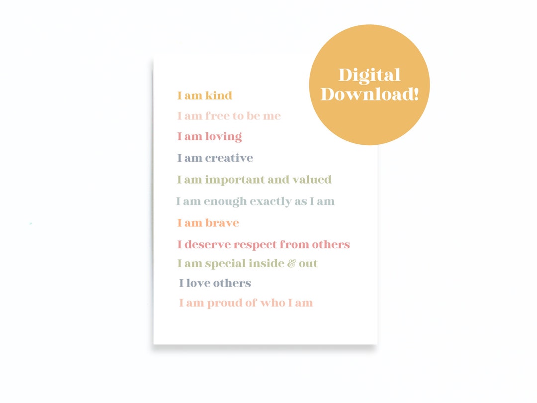 Affirmations for Kids | Daily Affirmations | Positive Affirmations for ...