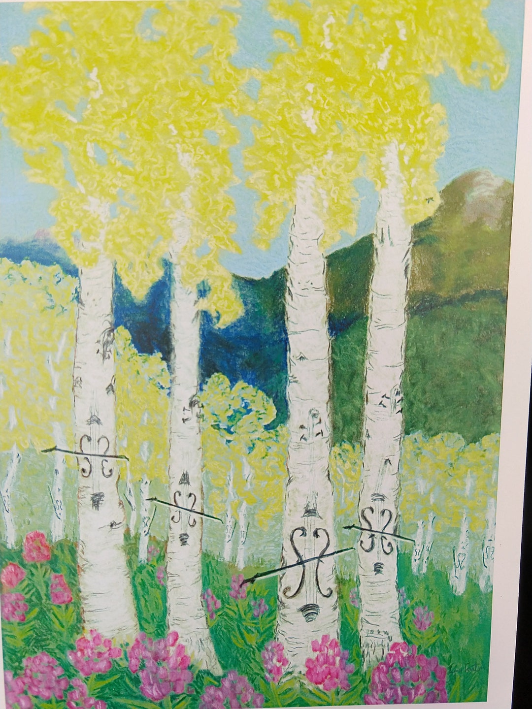 Violin Greeting Card, Violin Art, Violin Gift, Violin Card, Music Card ...