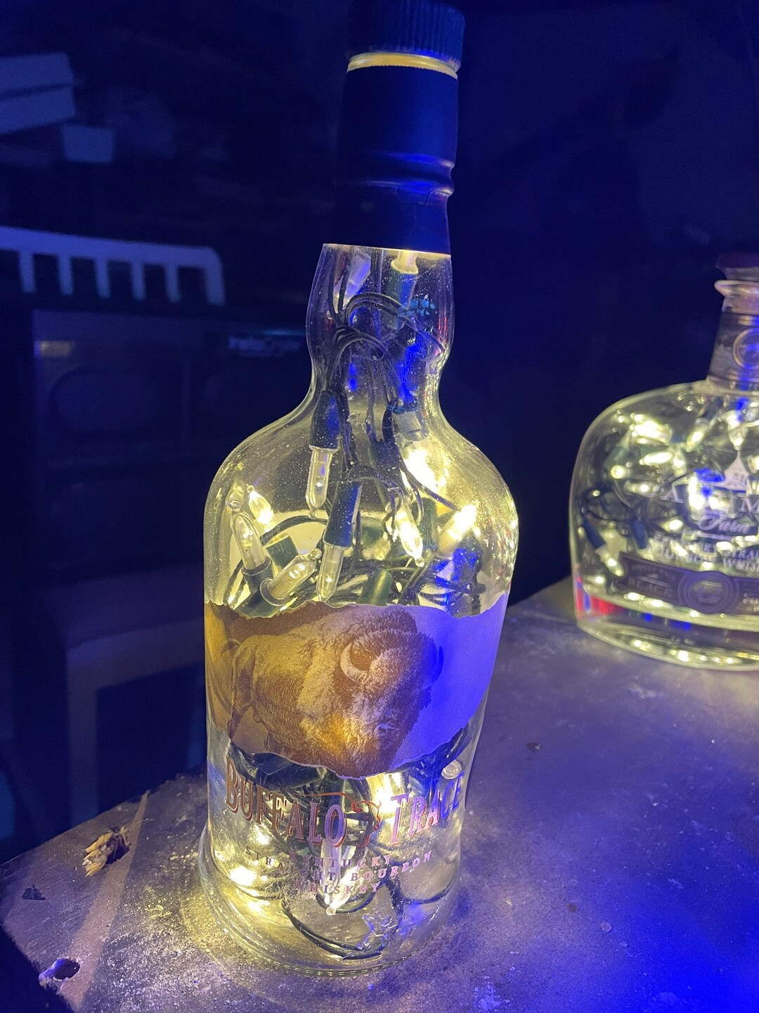 Buffalo Trace Lighted Bottle - Etsy