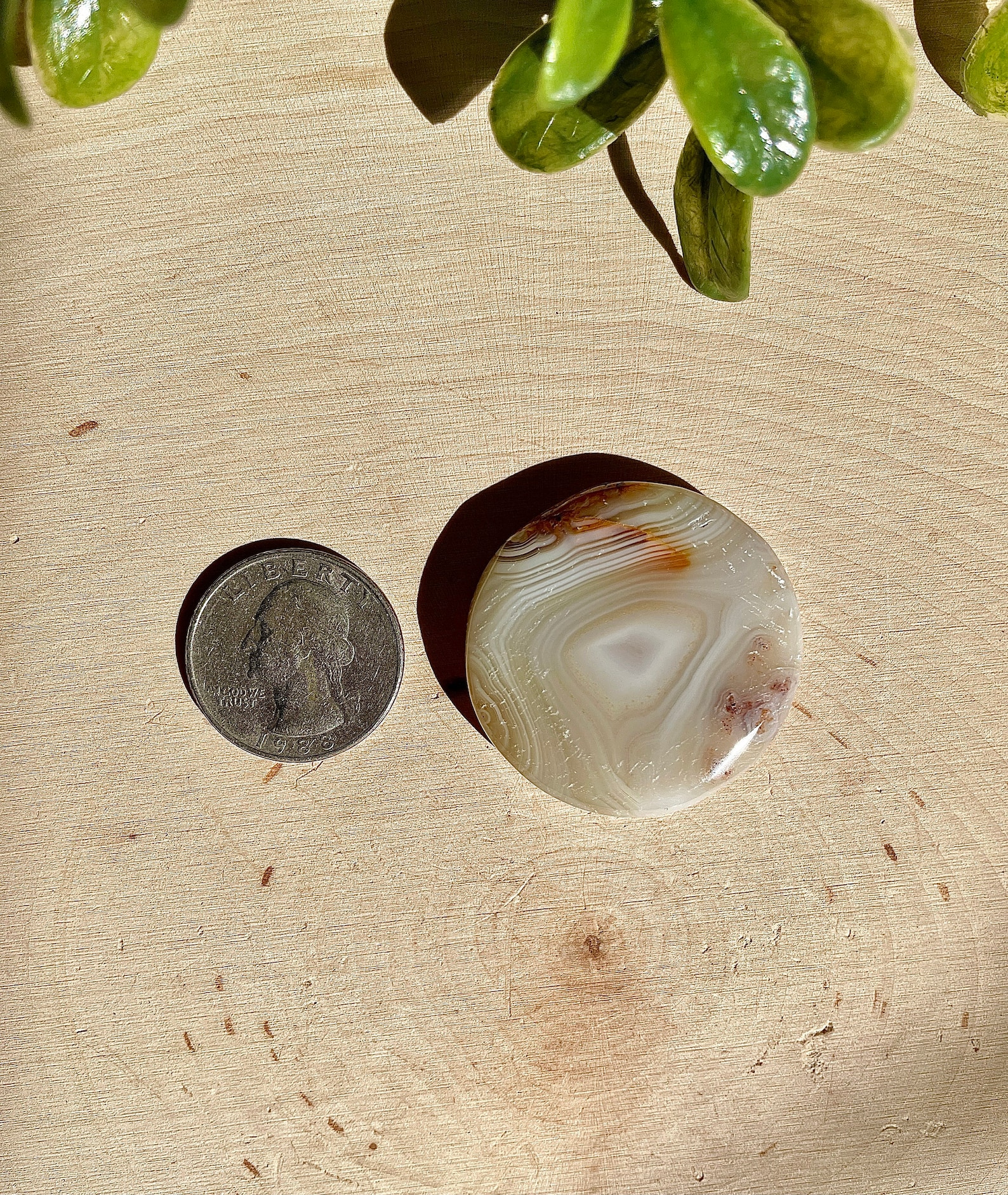 Polished Banded Carnelian Agate Smooth Flat Stone | Etsy