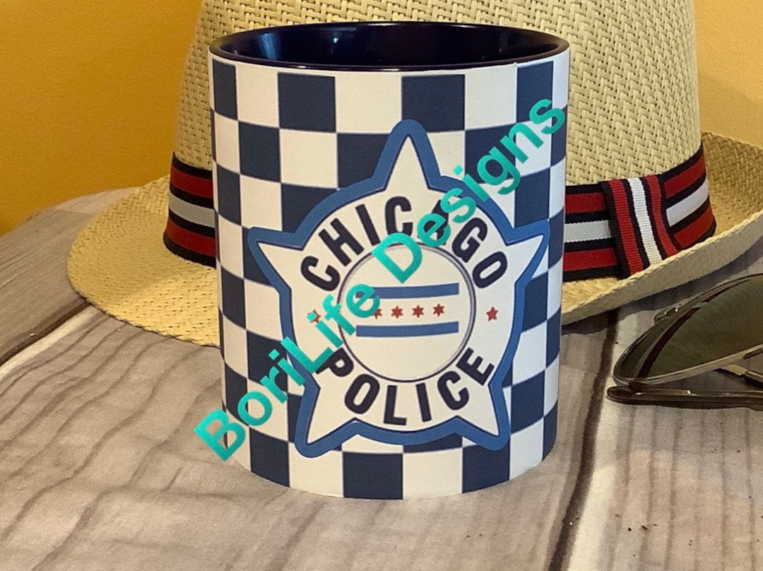 Personalized: CPD Blue Checkered Design Chicago Police Star With ...