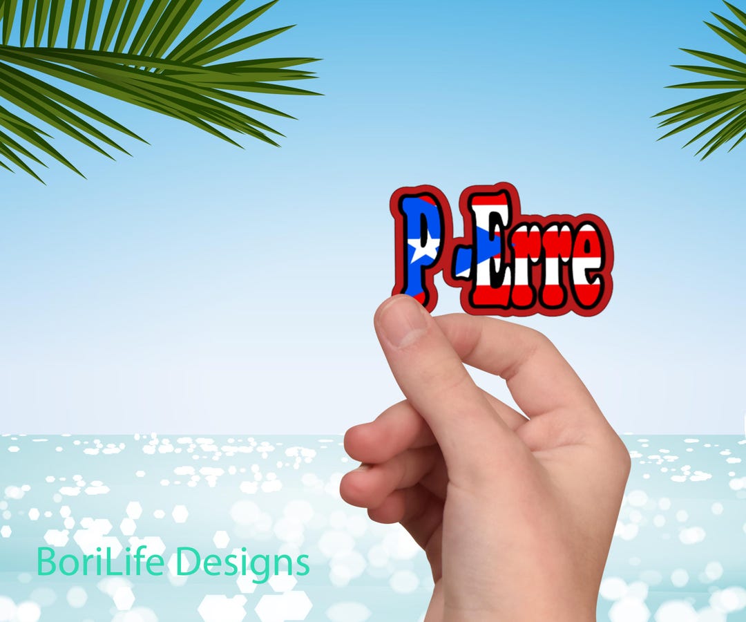 P-erre Flag Design Sticker, Puerto Rico, PR, Boricua, Taino - Etsy