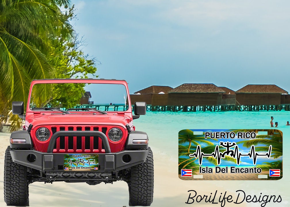 Personalized Puerto Rico License Plate Designs, Vanity Plate, Front ...