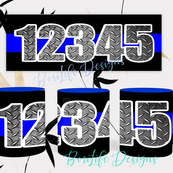 Thin Blue Line Letters - Etsy