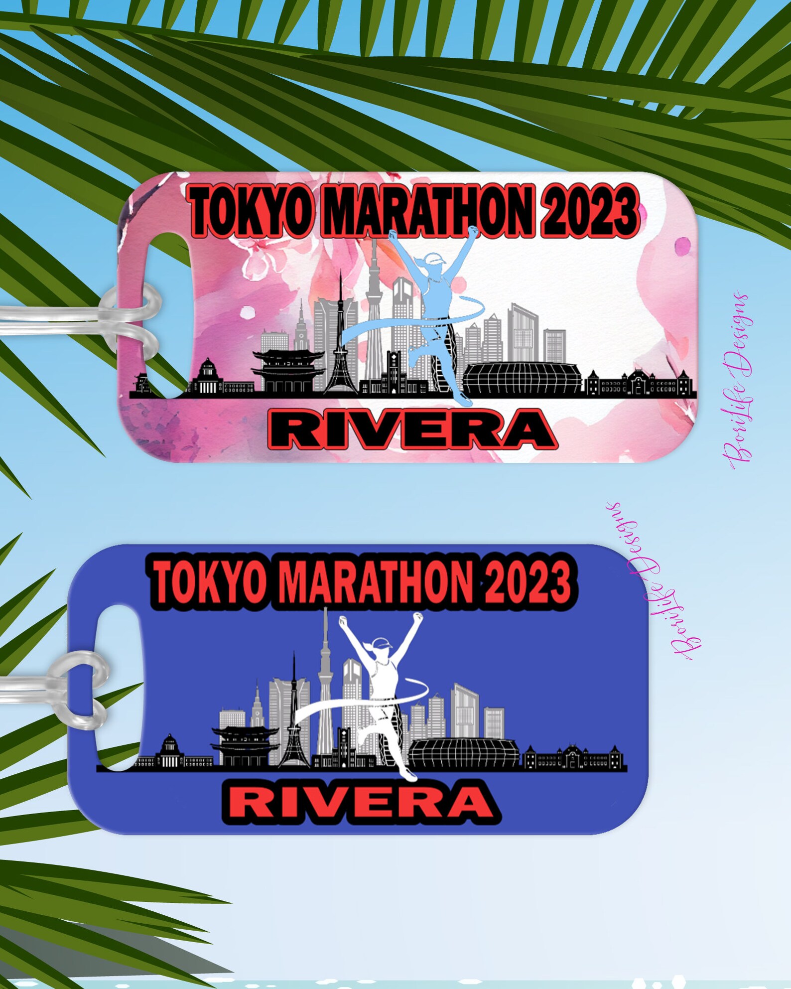 Personalized Tokyo Marathon Luggage/computer Tags, Major Marathons ...