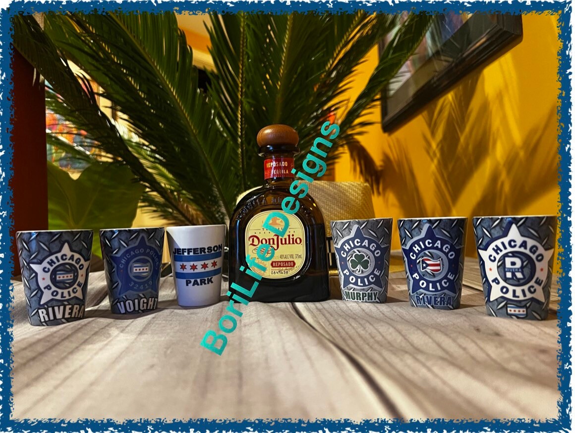 Personalized: CPD Design Chicago Police Star With Chicago Flag - Etsy