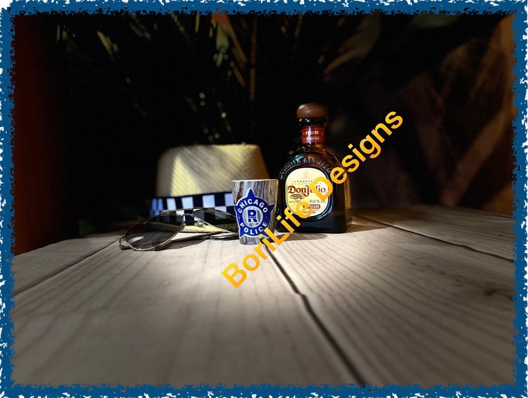 Personalized: CPD Design Chicago Police Star With Family Name Shot ...