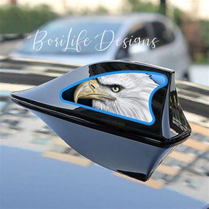 Set of Eagle Eye Automobile Shark Fin Sticker Design - Etsy