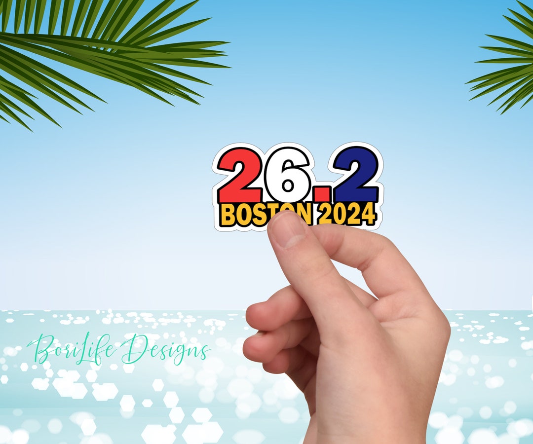 2024 Boston Marathon Sticker 26.2 Design, World Major, Marathon, Runner ...