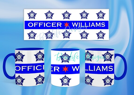 Unique Chicago Police Officer Coffee Mug Design With CPD Stars - Etsy
