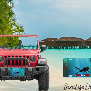 Personalized Scuba Diving License Plate Designs, Vanity Plate, Front ...