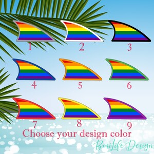 Pride Flag Shark Fin Sticker Design LGBTQ Sticker Shark - Etsy