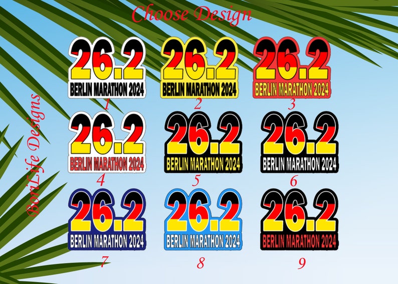 Berlin Marathon 2024 Stickers, Major Marathons, World Majors, Boston ...
