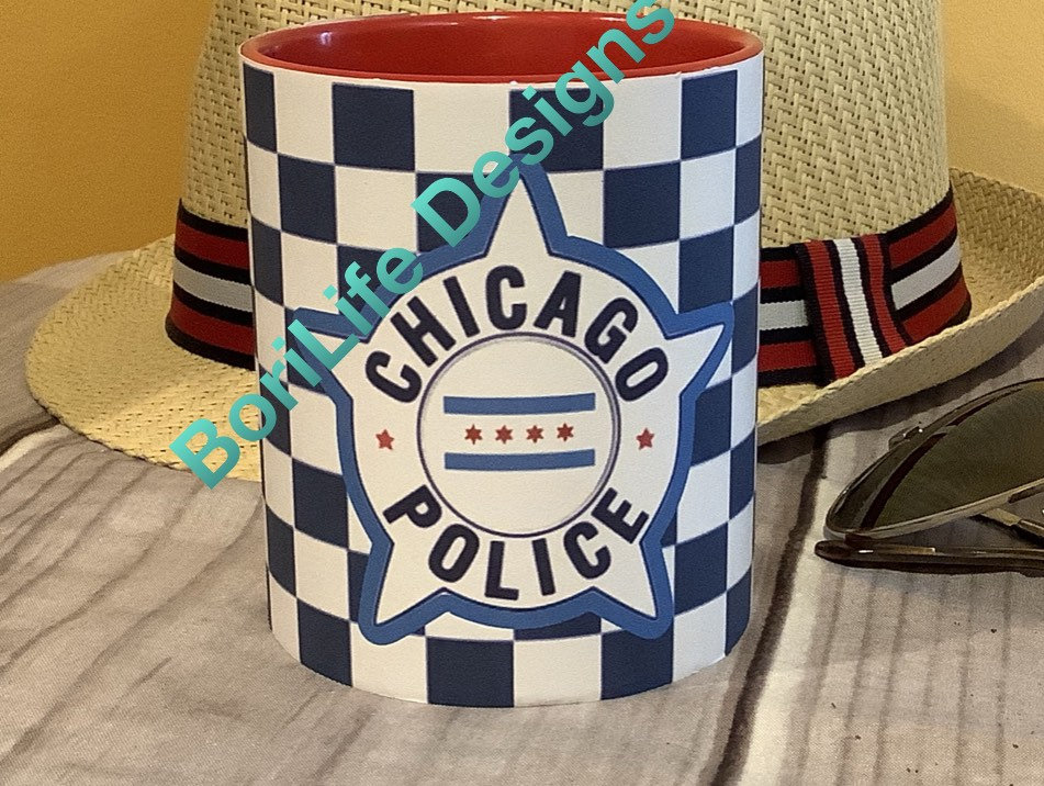 Personalized: CPD Blue Checkered Design Chicago Police Star - Etsy