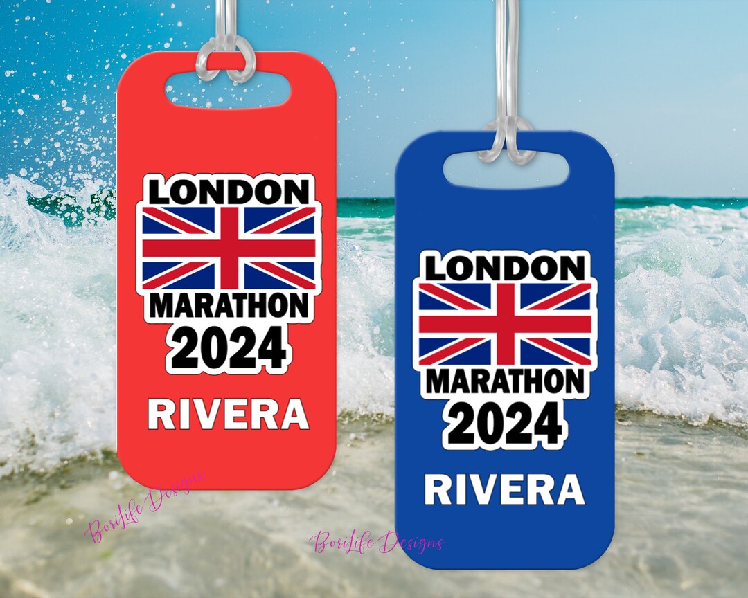 Personalized London Marathon 2024 Luggage/computer Tags, Major ...
