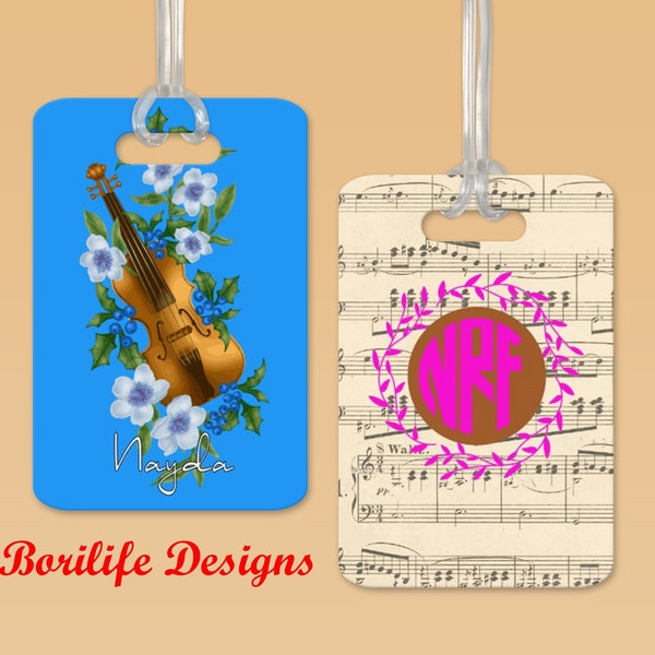 Music Luggage Tags - Etsy