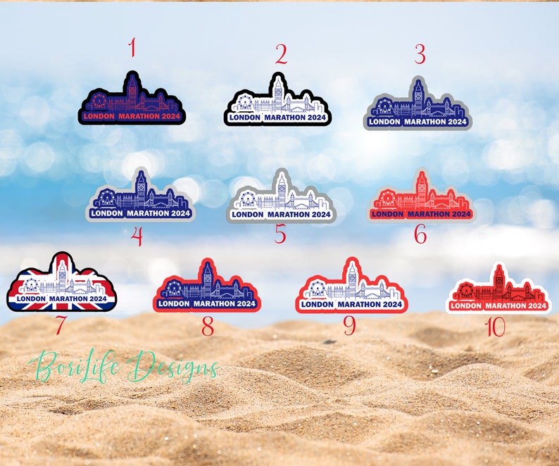 London Marathon Skyline 2024 Stickers Major Marathons World - Etsy