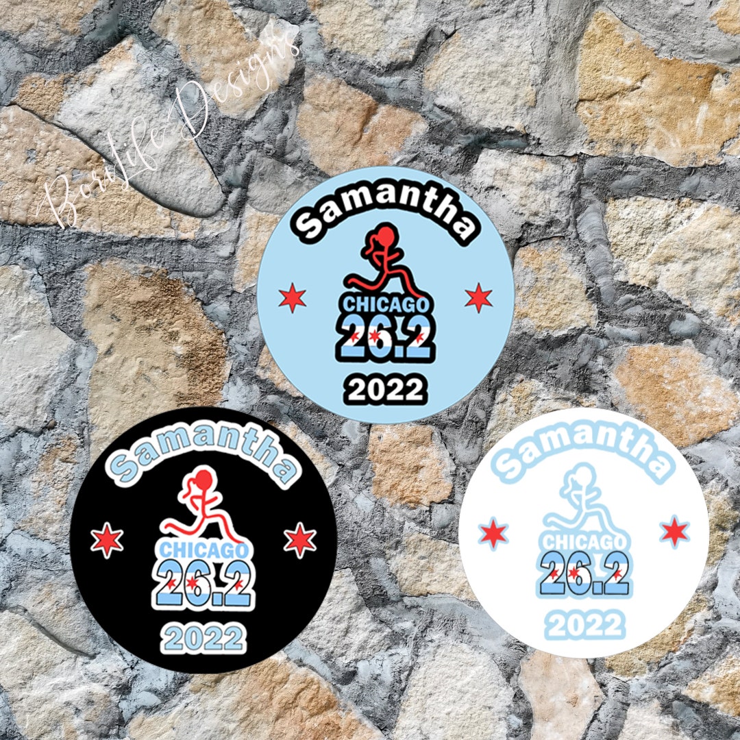 Personalized Chicago Marathon Girl Runner Coaster With Name (1 Set of 2 ...