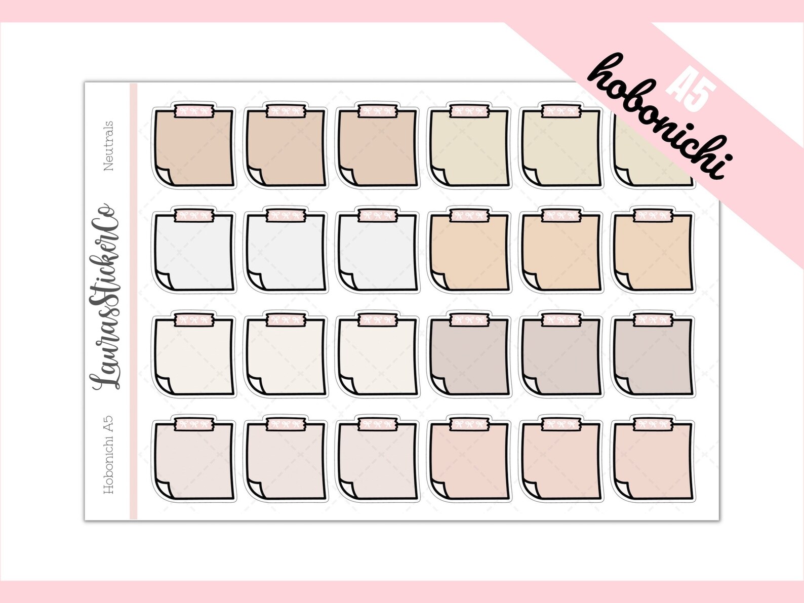 Hobonichi Stickers | Sticky Notes | Functional Planner Stickers for the ...