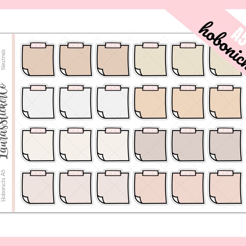 Hobonichi Stickers Vintage - Etsy UK