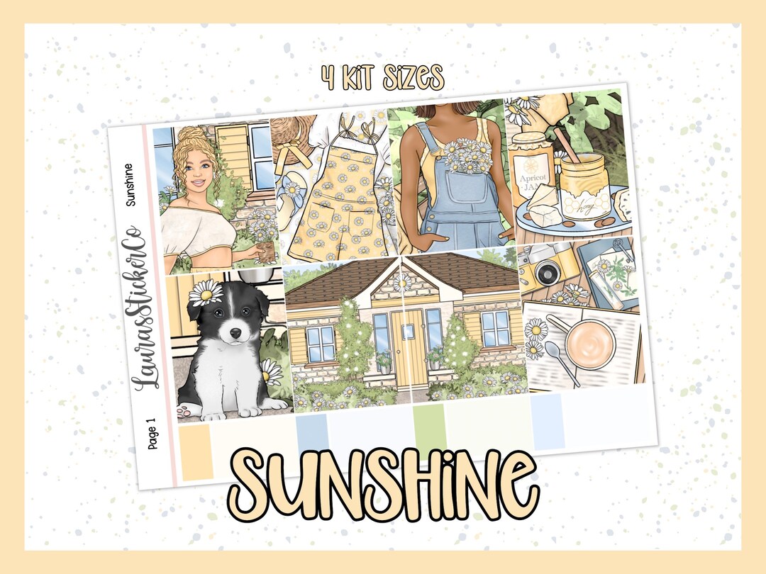 Weekly Sticker Kit | Planner Sticker Kit | Erin Condren Kit, Vertical ...