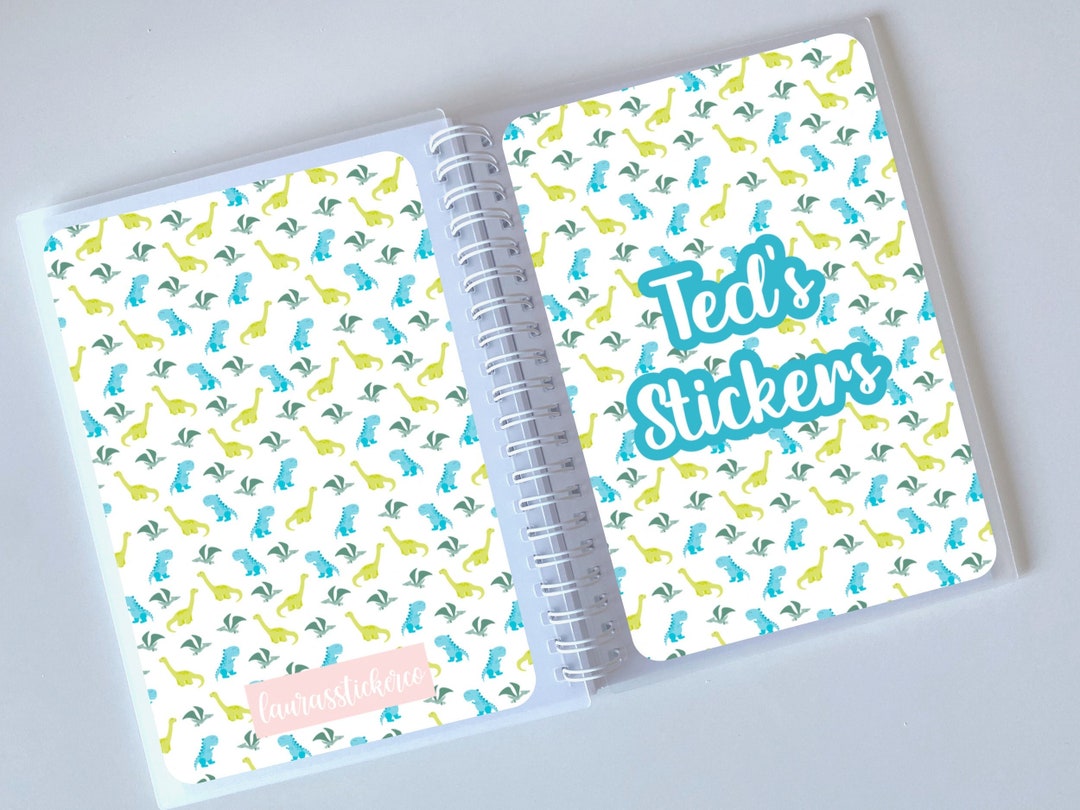 Personalised // Reusable Sticker Book, Reusable Sticker Album, 5 X 7 ...