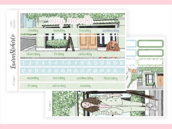 Paper & Party Supplies Paper June Dashboard Hexagon May monthly planner ...
