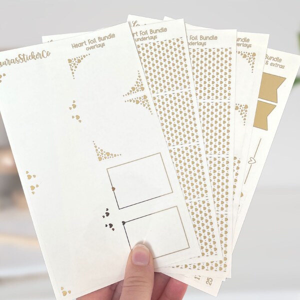 Gold Foil Stickers - Etsy