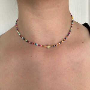 Gold Happy Face Choker - Etsy