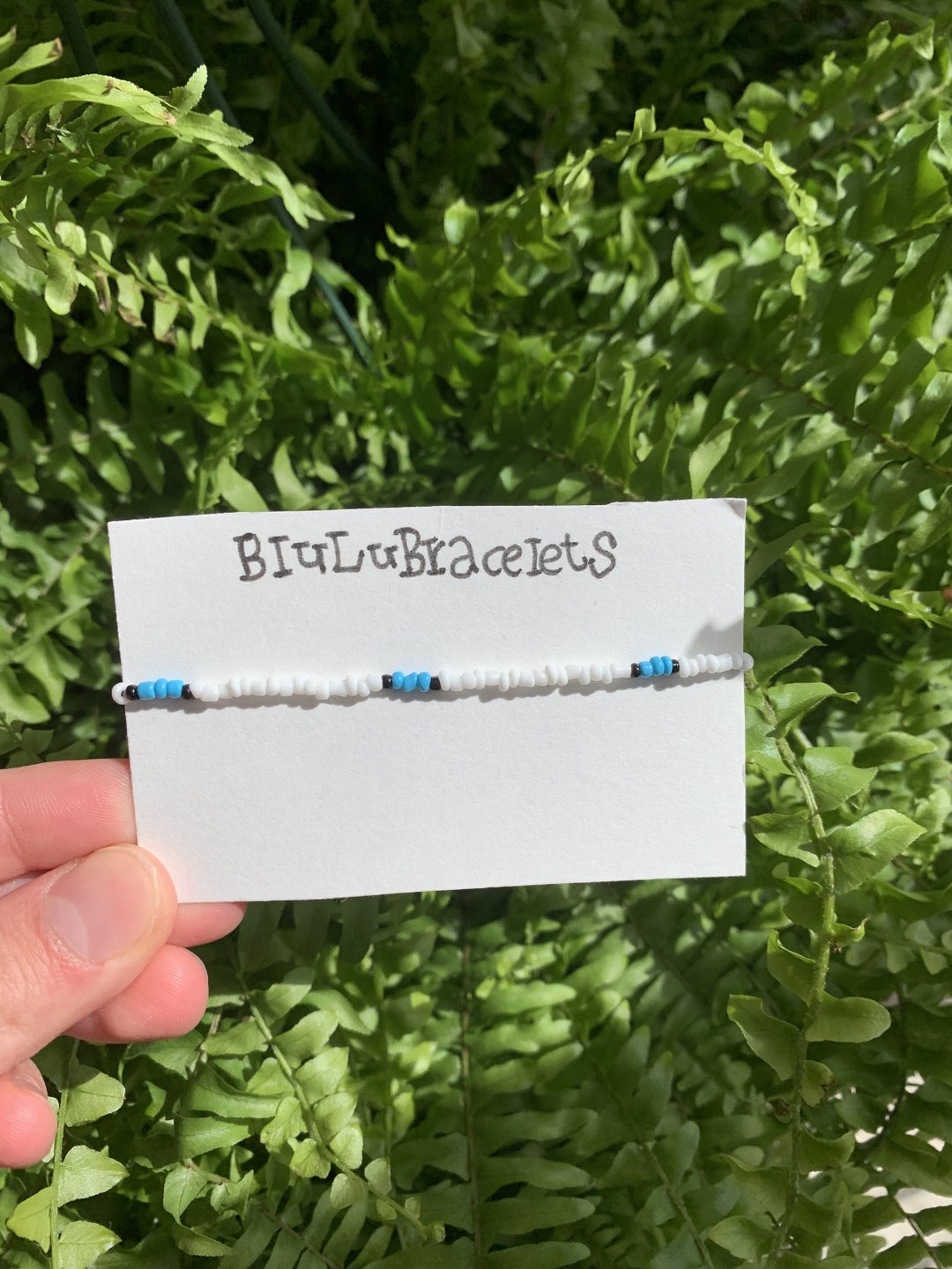 Beaded Necklace/choker- OBX, VSCO, Surfing (white, Black, Blue) - Etsy