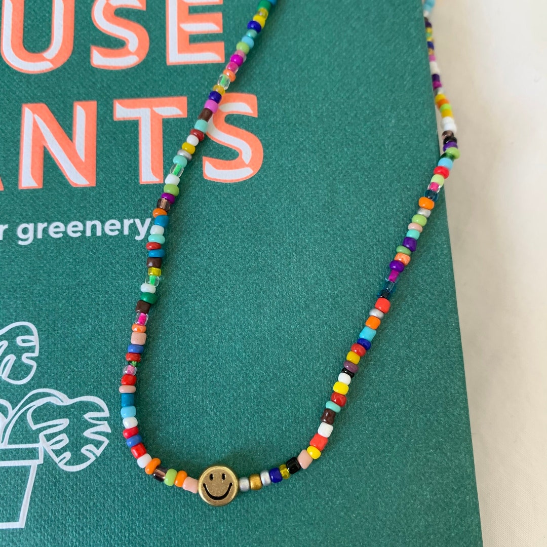 Gold Happy Face Choker - Etsy