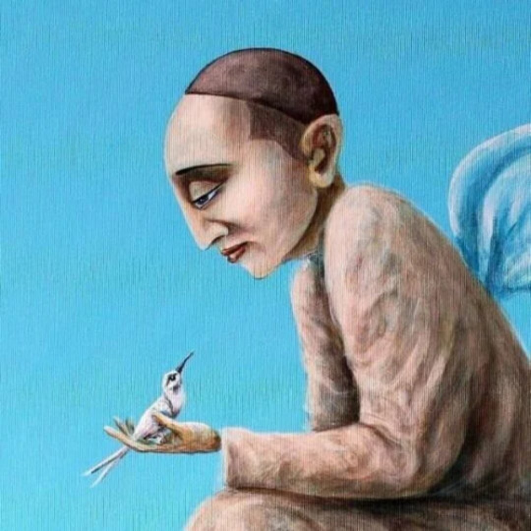 Angel Surrealist Oil Painting on Canvas / Angel Surrealist Oil Painting ...