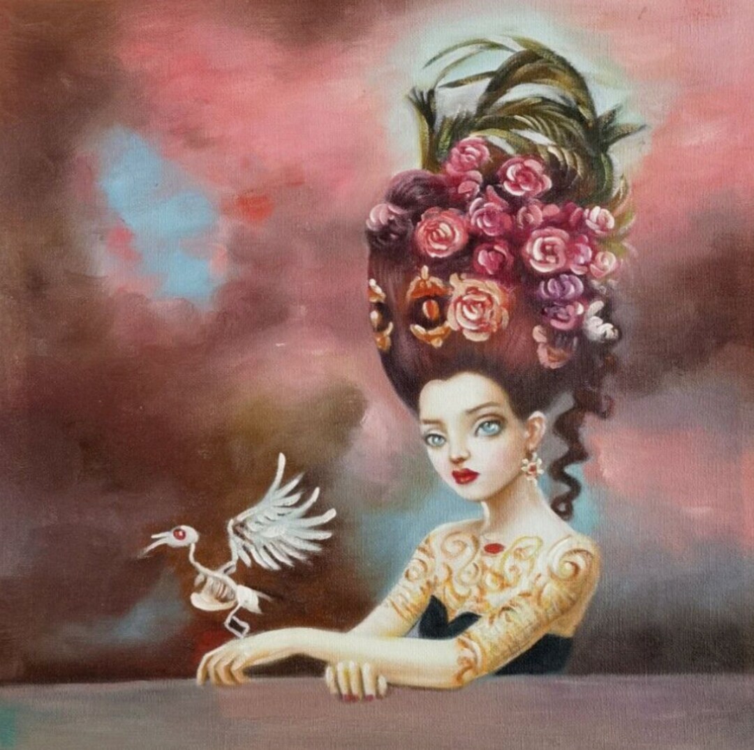 Surrealist Original Oil Painting on Canvas, - Etsy