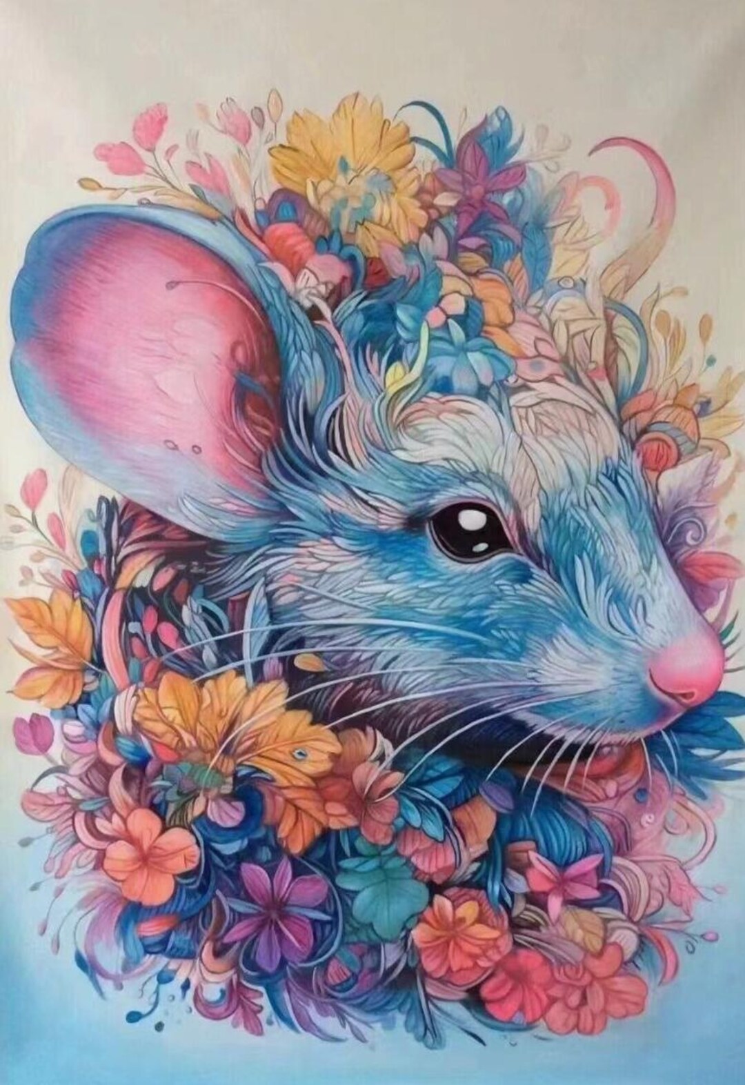 Surrealist Art Rat Painting Oil on Canvas Signed / Surrealist Original ...