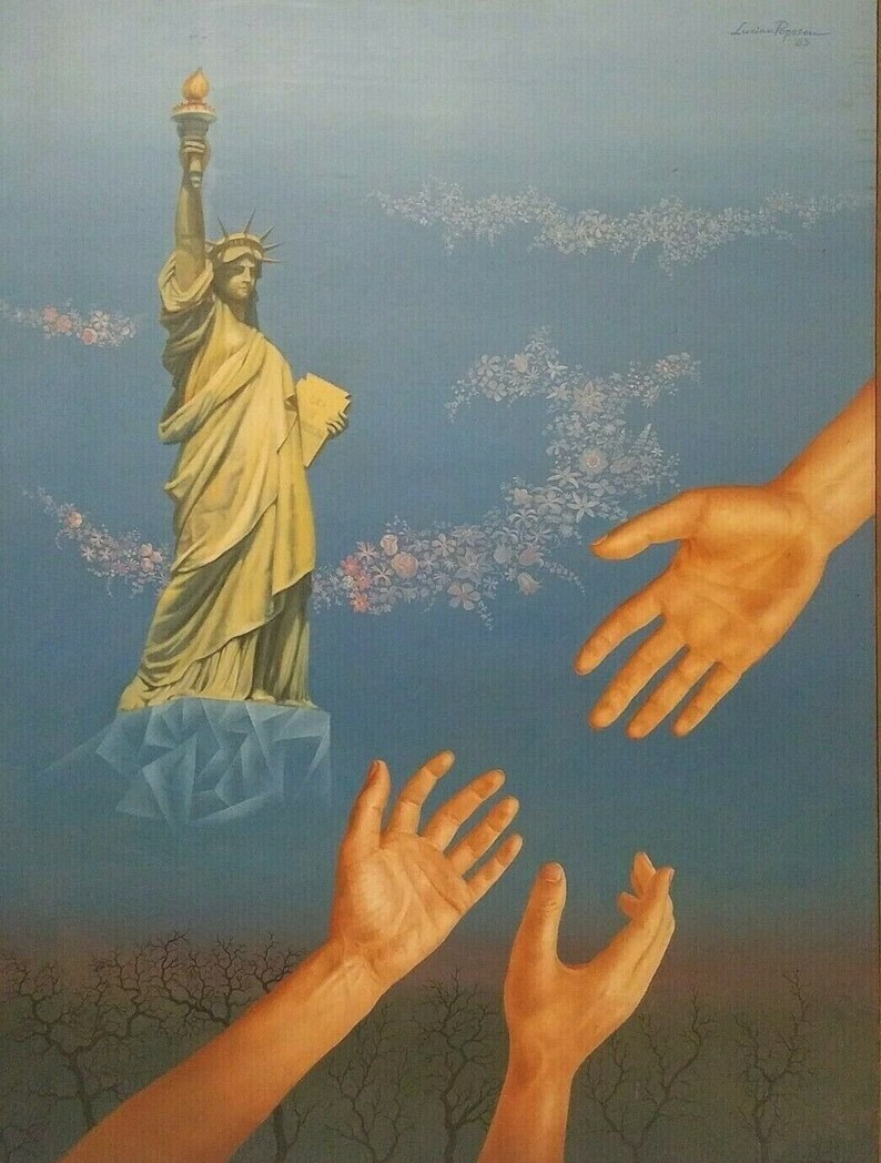 Large Original Oil Painting on Canvas Contemporary Art Surrealist With ...