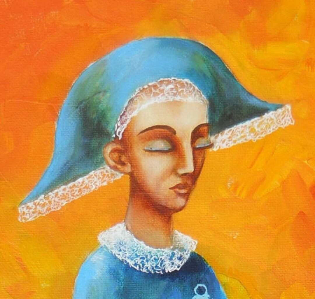 Surrealism Art Original Portrait Oil Painting on Canvas Signed ...