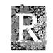 Letter R Art (initial, Monogram) is For...rooster, Raspberries ...