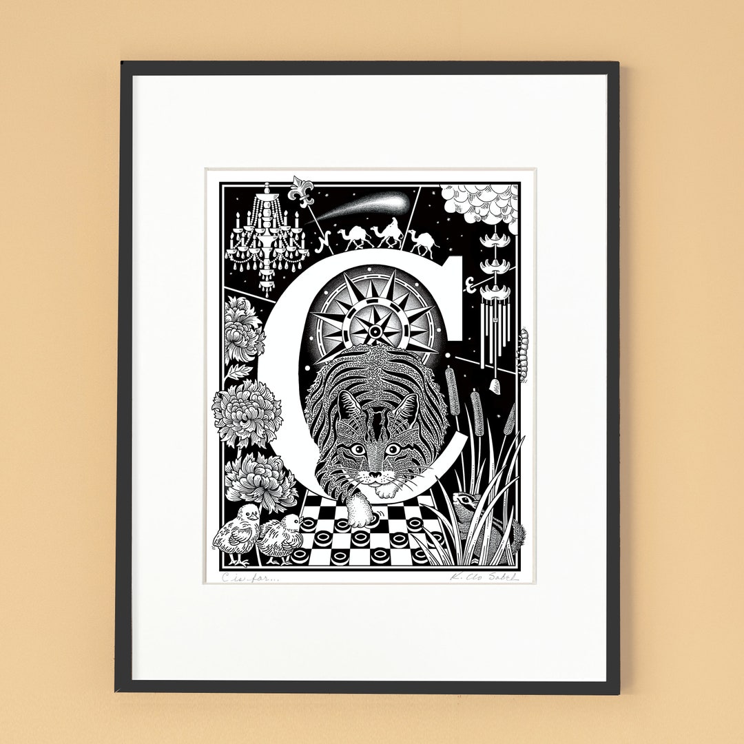 Letter C Art is For…compass, Cat, Chandelier, Cloud, Comet, Chipmonk ...