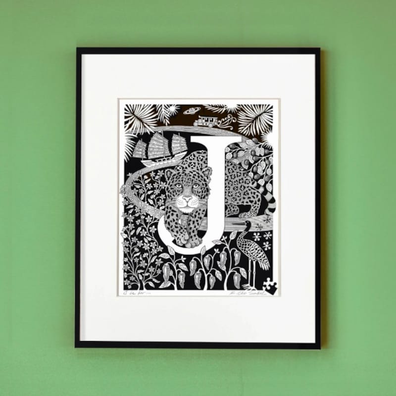 Monogram Letter J - Etsy