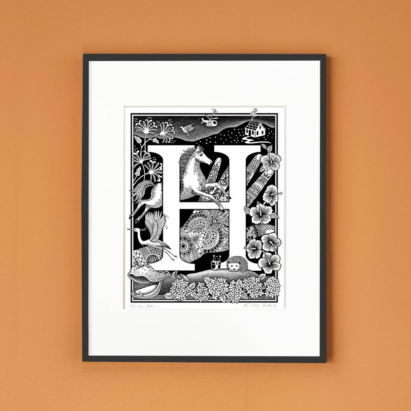 Letter H Monogram - Etsy