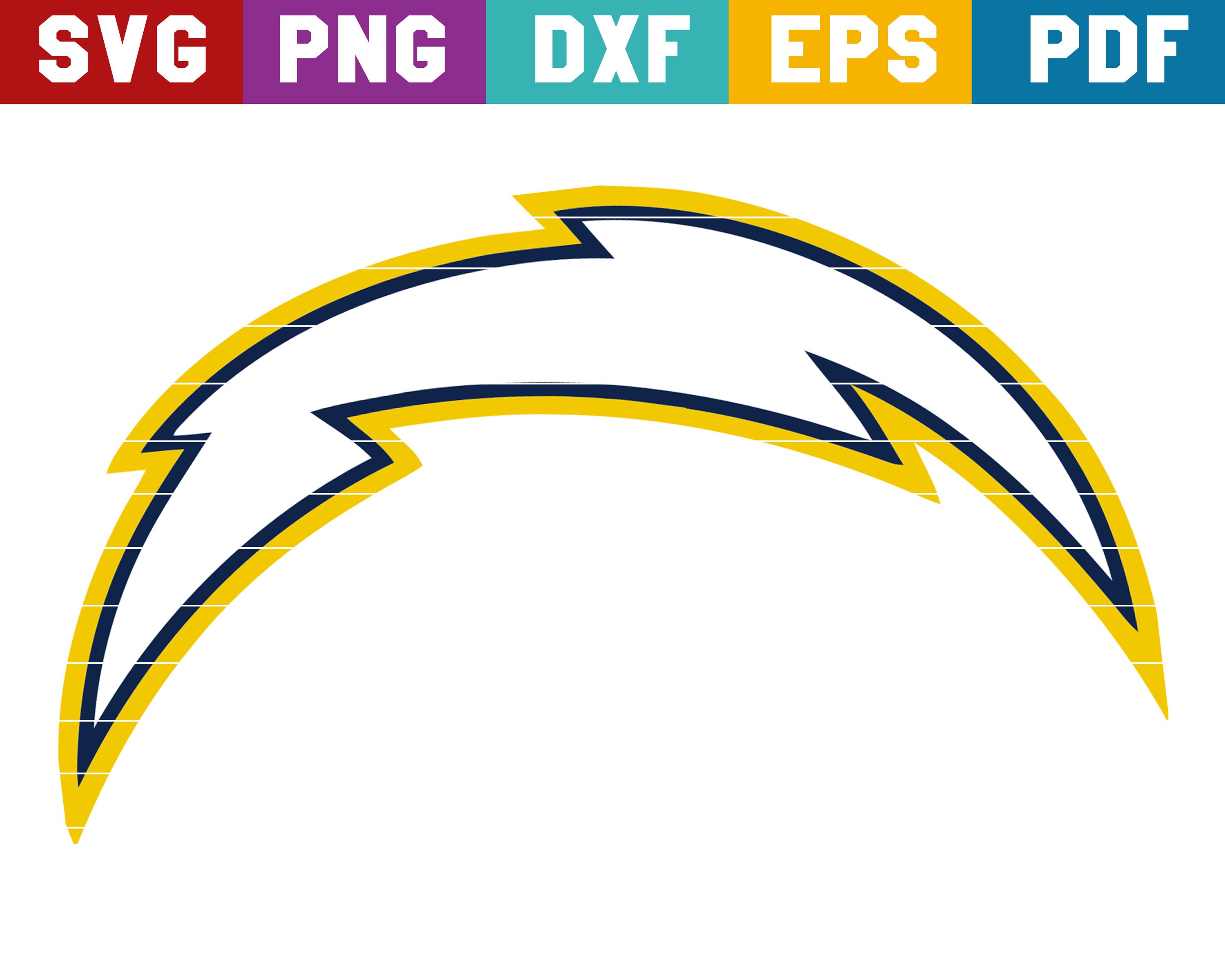 Los Angeles Chargers Svg Los Angeles Chargers Svg Files for | Etsy
