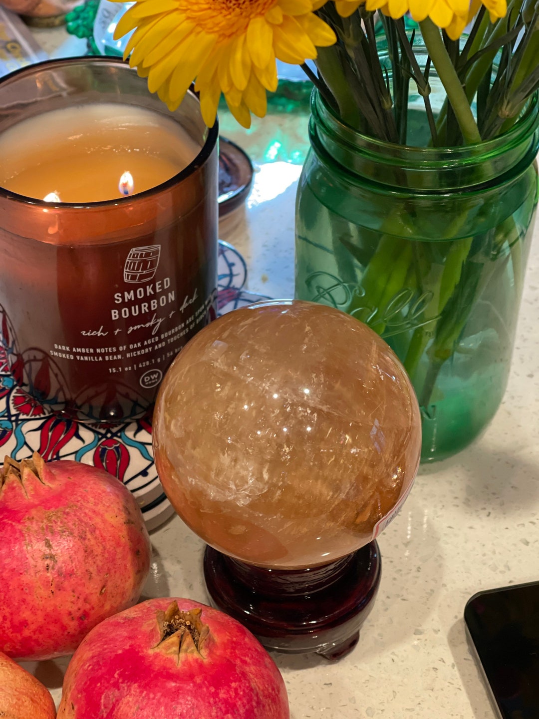 Large Orange Calcite Sphere - Etsy
