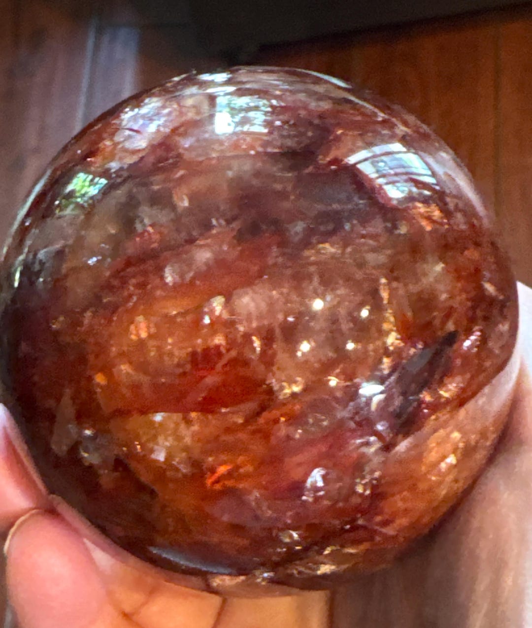 Red Healer Quartz Sphere - Etsy