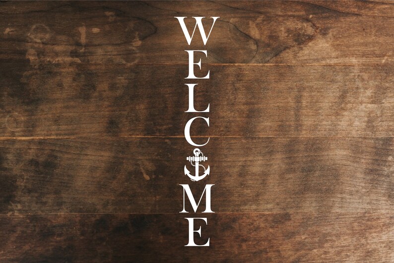 Navy / Anchor Welcome Sign SVG, PNG, Digital File, Cricut Maker, Cameo ...